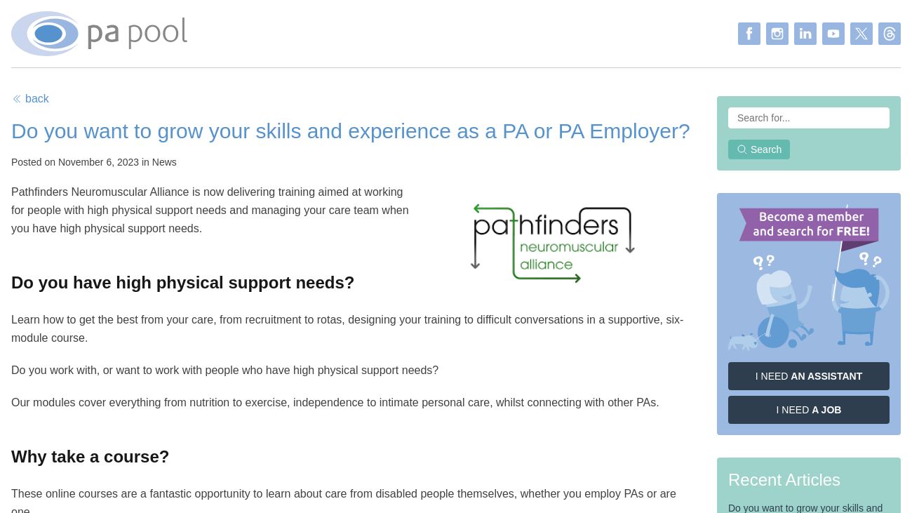 PA Pool - Do you want to grow your skills and experience as a PA or PA ...