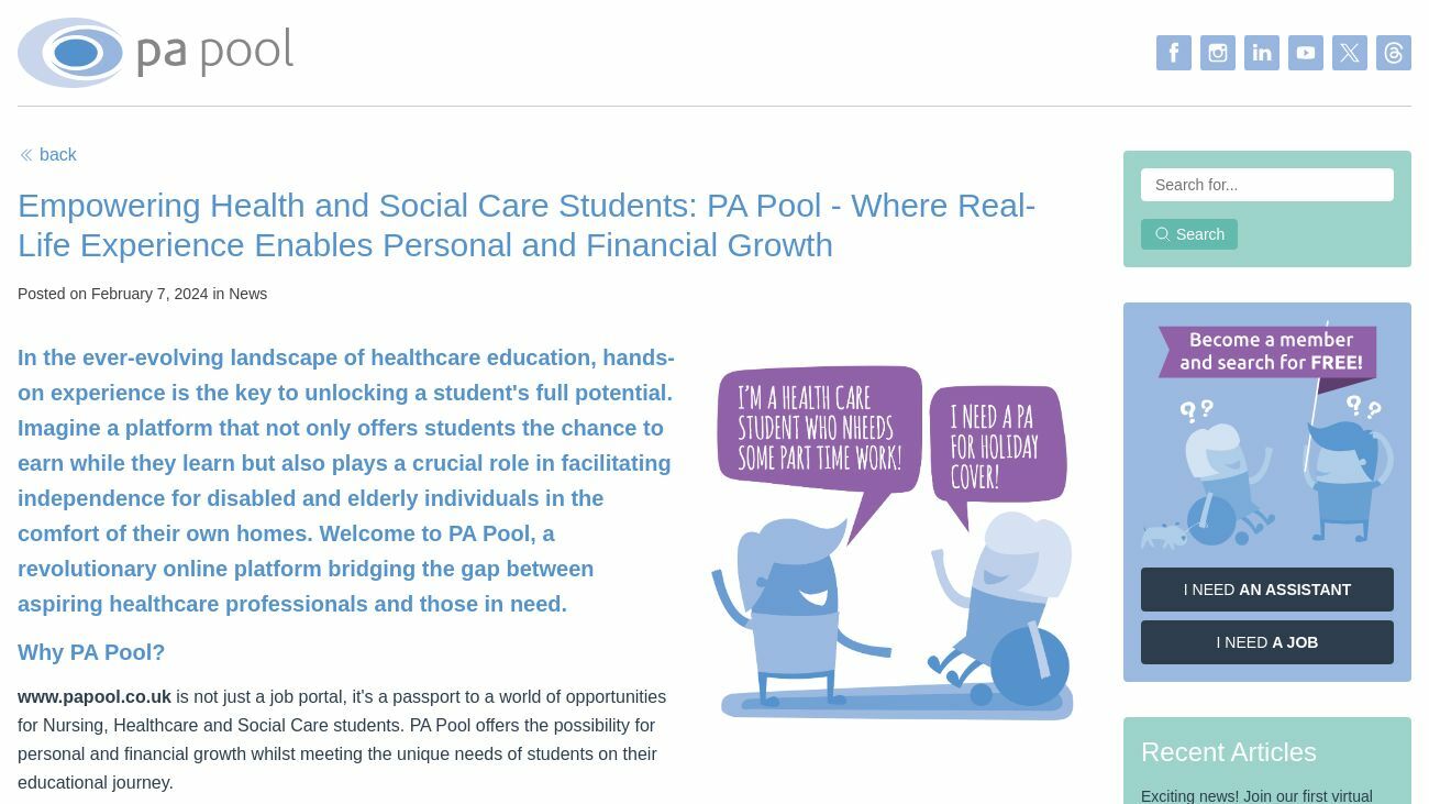 PA Pool - Empowering Health and Social Care Students: PA Pool - Where ...